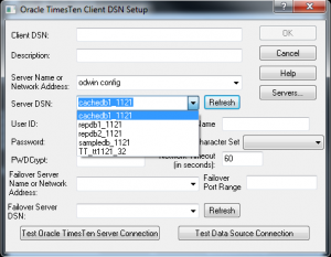 Creating an ODBC Client DSN for an Oracle TimesTen Database in Windows