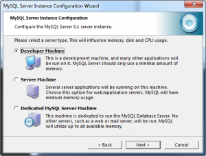 Installing MySQL 5.1 Community Server on Windows