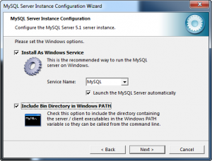 Installing MySQL 5.1 Community Server on Windows