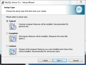 Installing MySQL 5.1 Community Server on Windows