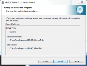 Installing MySQL 5.1 Community Server on Windows